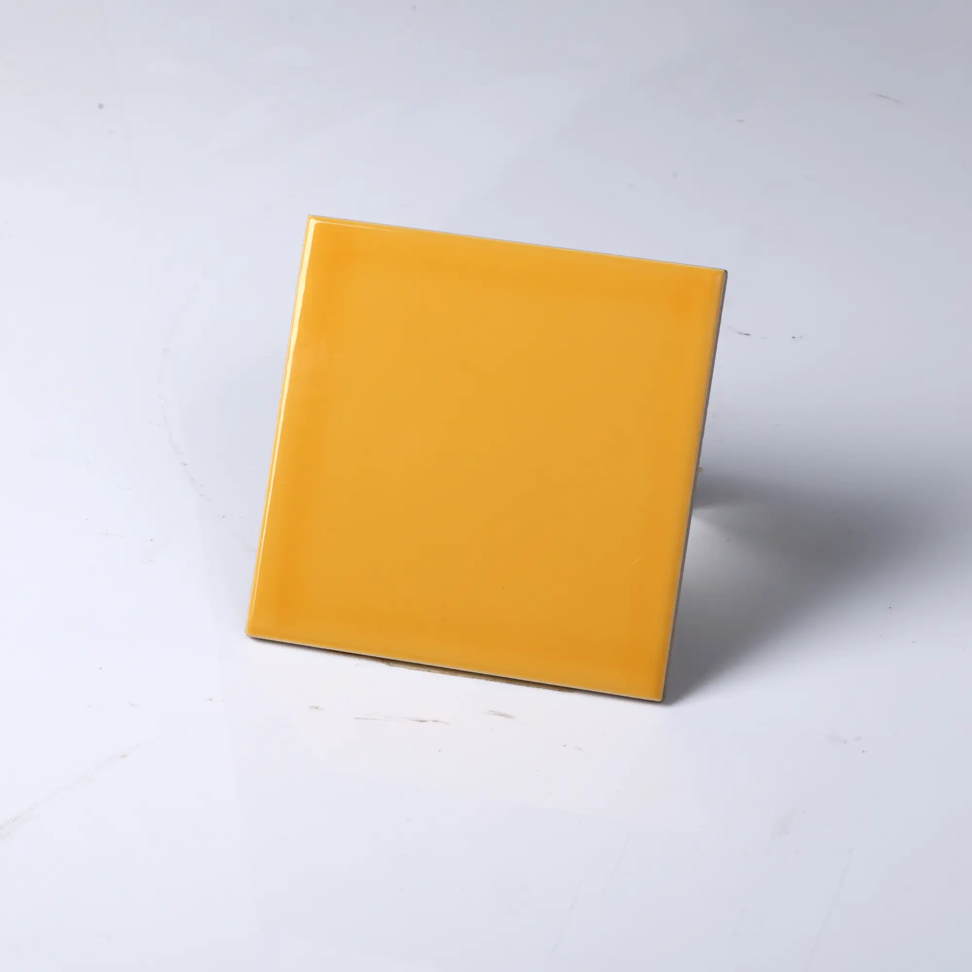 Buy Best Quality 4x4 Glossy Mango Yellow Tiles